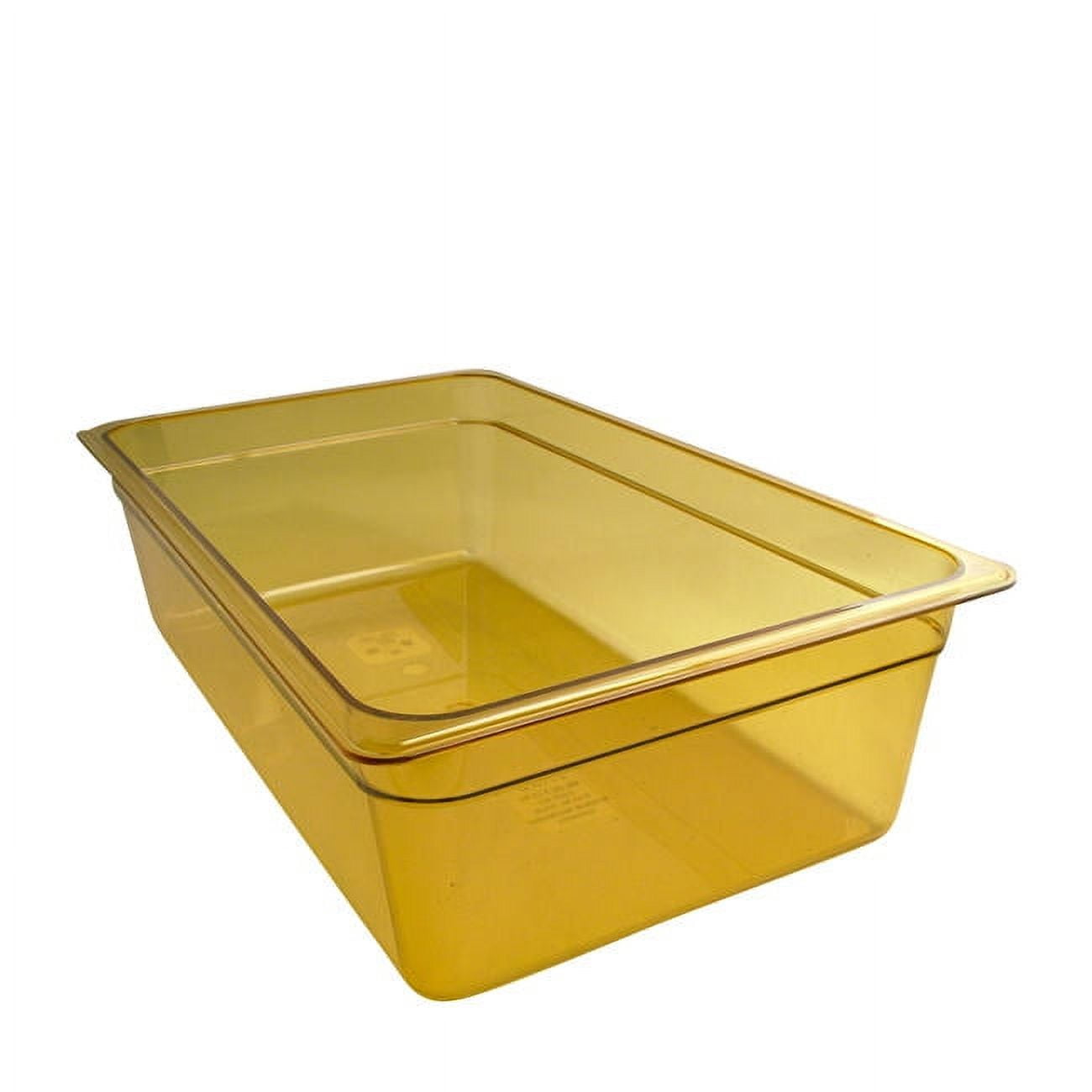 Cambro 16HP150 Amber High Heat Full Size x 6 D Food Pan" - Walmart.com