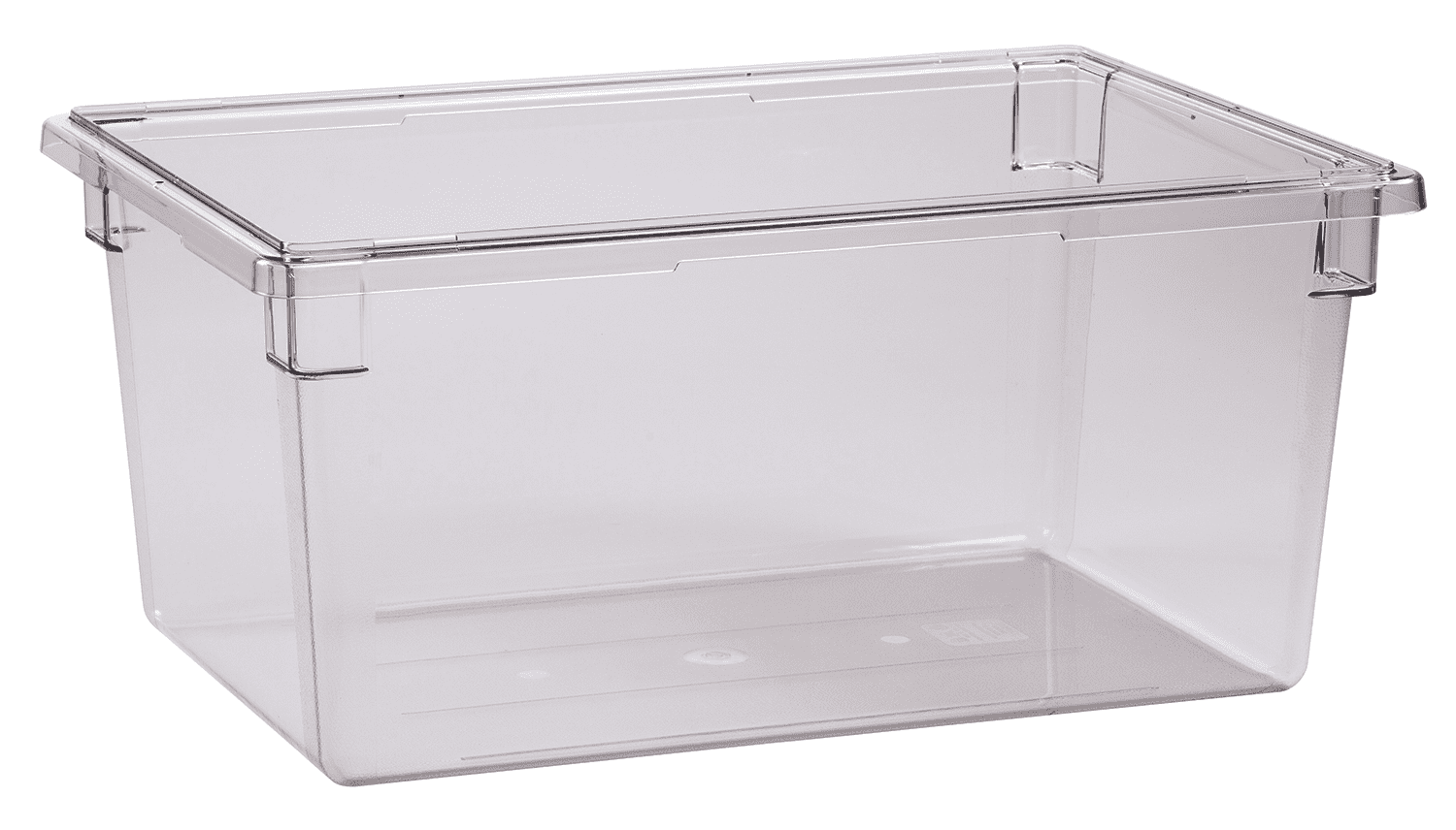 Cambro Large Storage Plastic Food Box 182612W135 Clear, Wear Resistant ...