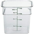 Cambro 4SFSCW135 CamSquare Square Food Storage Container (4-Quart ...