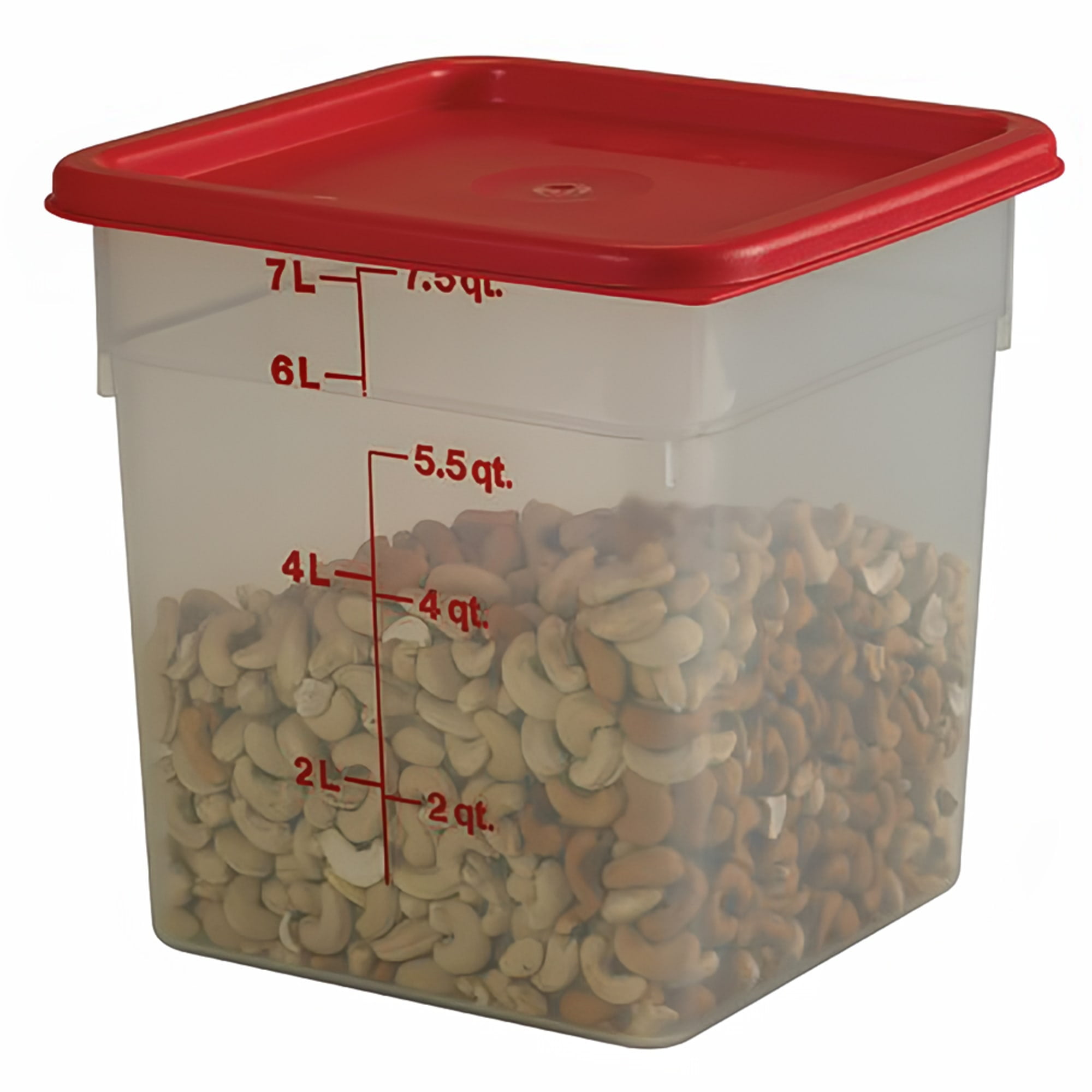 Cambro 8SFSPP190 8 qt CamSquare\\u00ae Food Container - Translucent ...