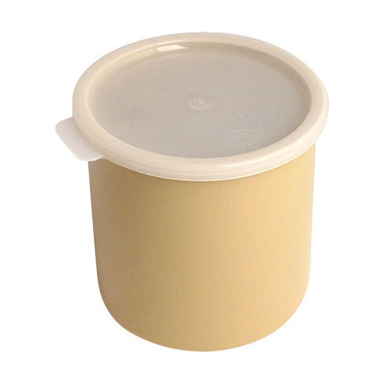 Cambro CP12133 Camchiller Beige Plastic 1.2 Qt. Round Crock with Lid ...