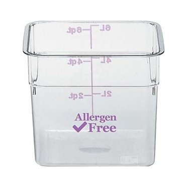 Cambro Clear 22QT Square Food Container 22SFSCW135 - Walmart.com