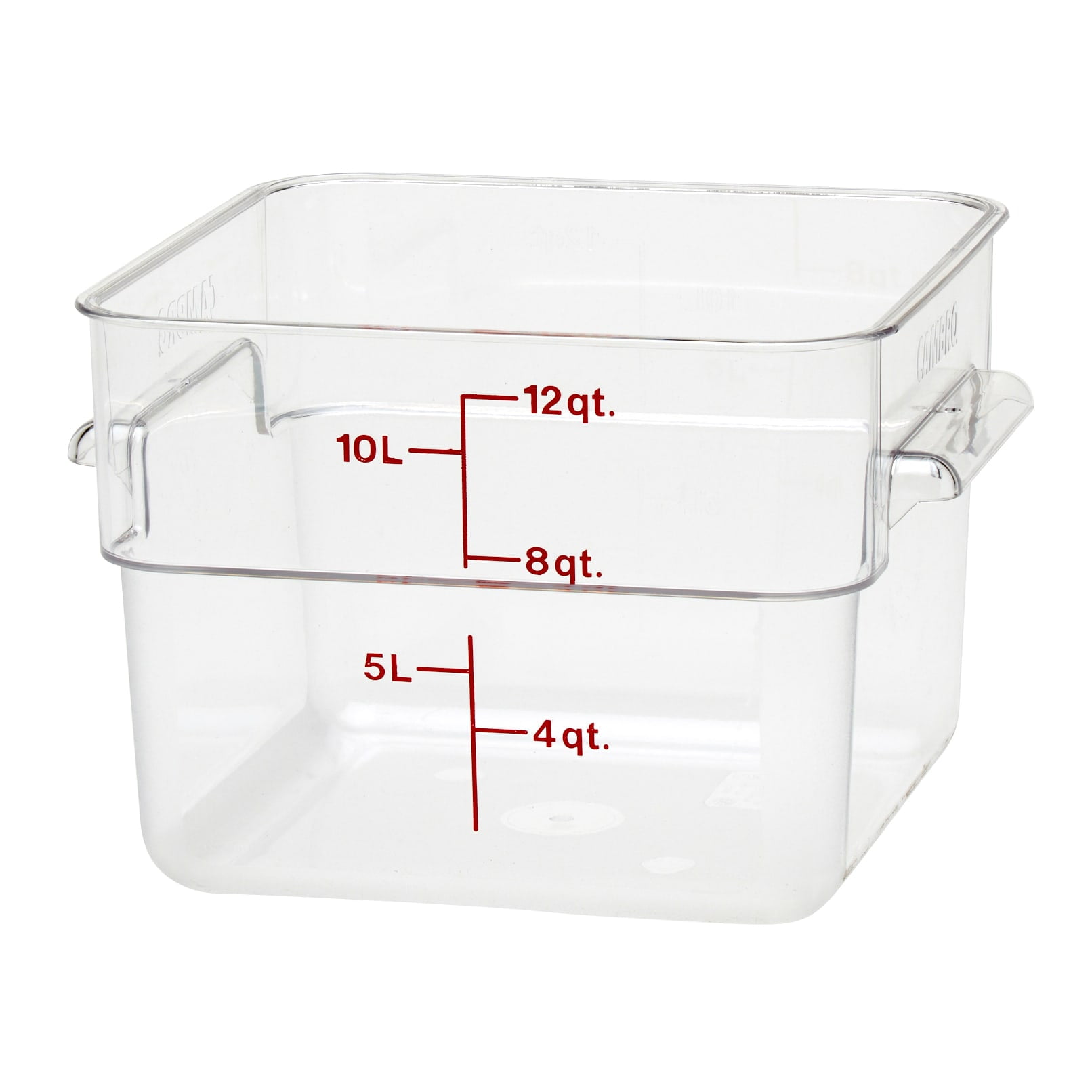 Cambro Clear 12QT Square Food Container 12SFSCW135 - Walmart.com