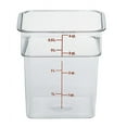Cambro Clear 4QT Square Food Container 4SFSCW135 - Walmart.com