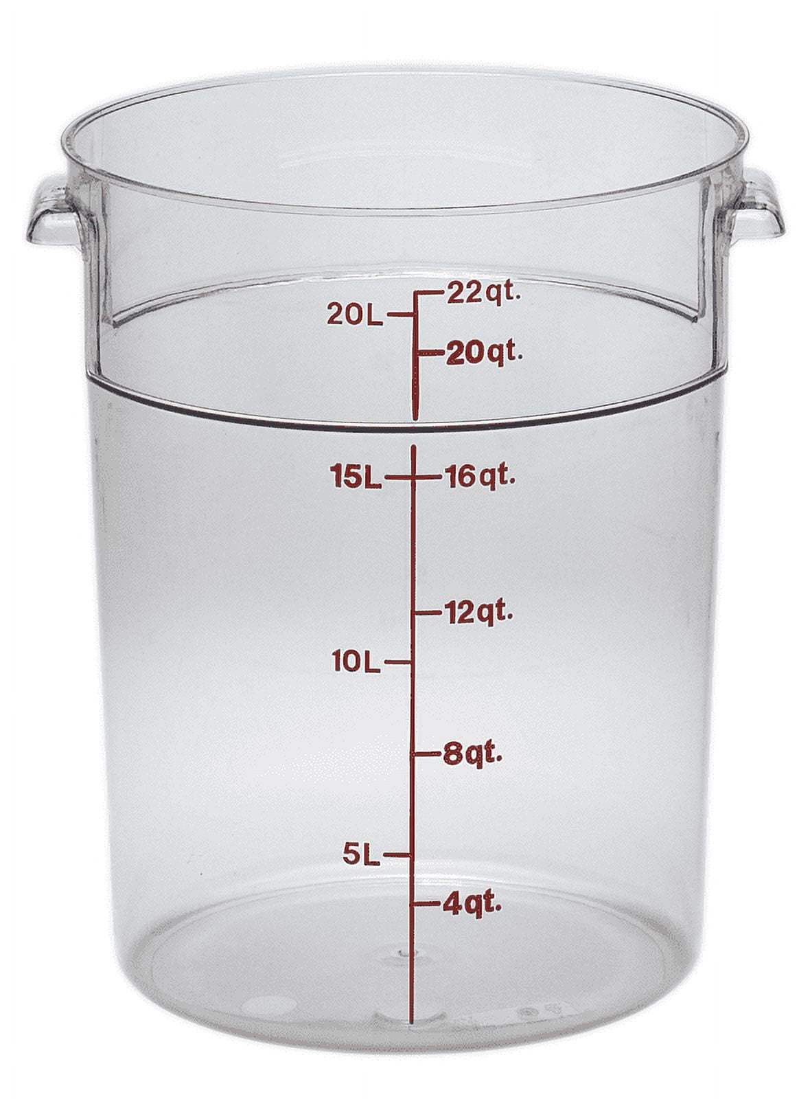 Cambro Clear Round Food Storage Container 22QT - Walmart.com