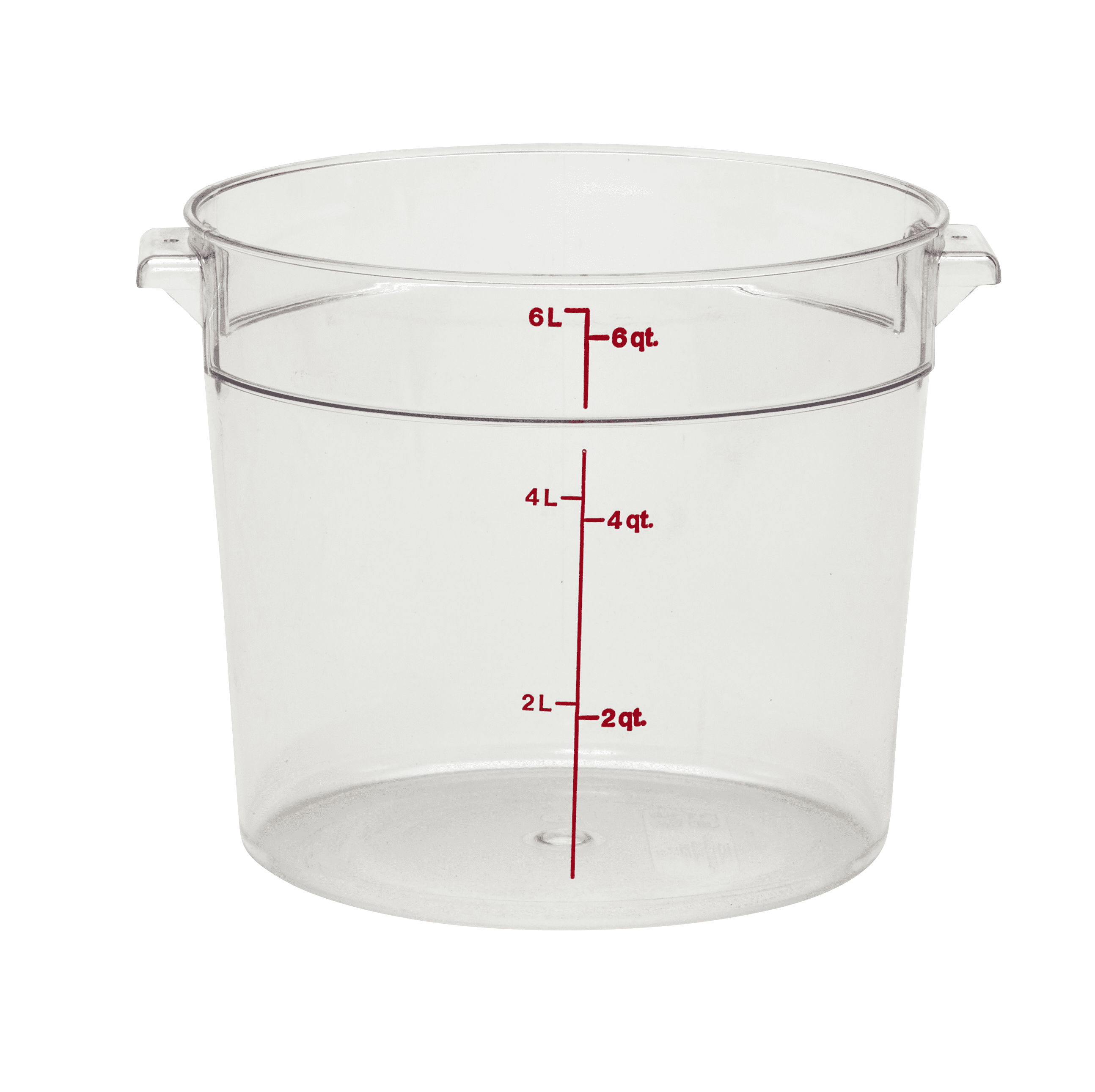 Cambro Clear Round Food Storage Container 6QT - Walmart.com