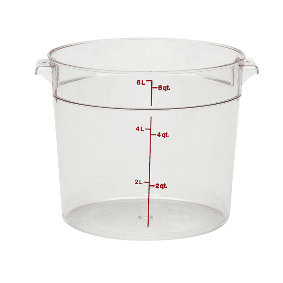 Cambro Clear Round Food Storage Container 6QT with Handles - Walmart.com