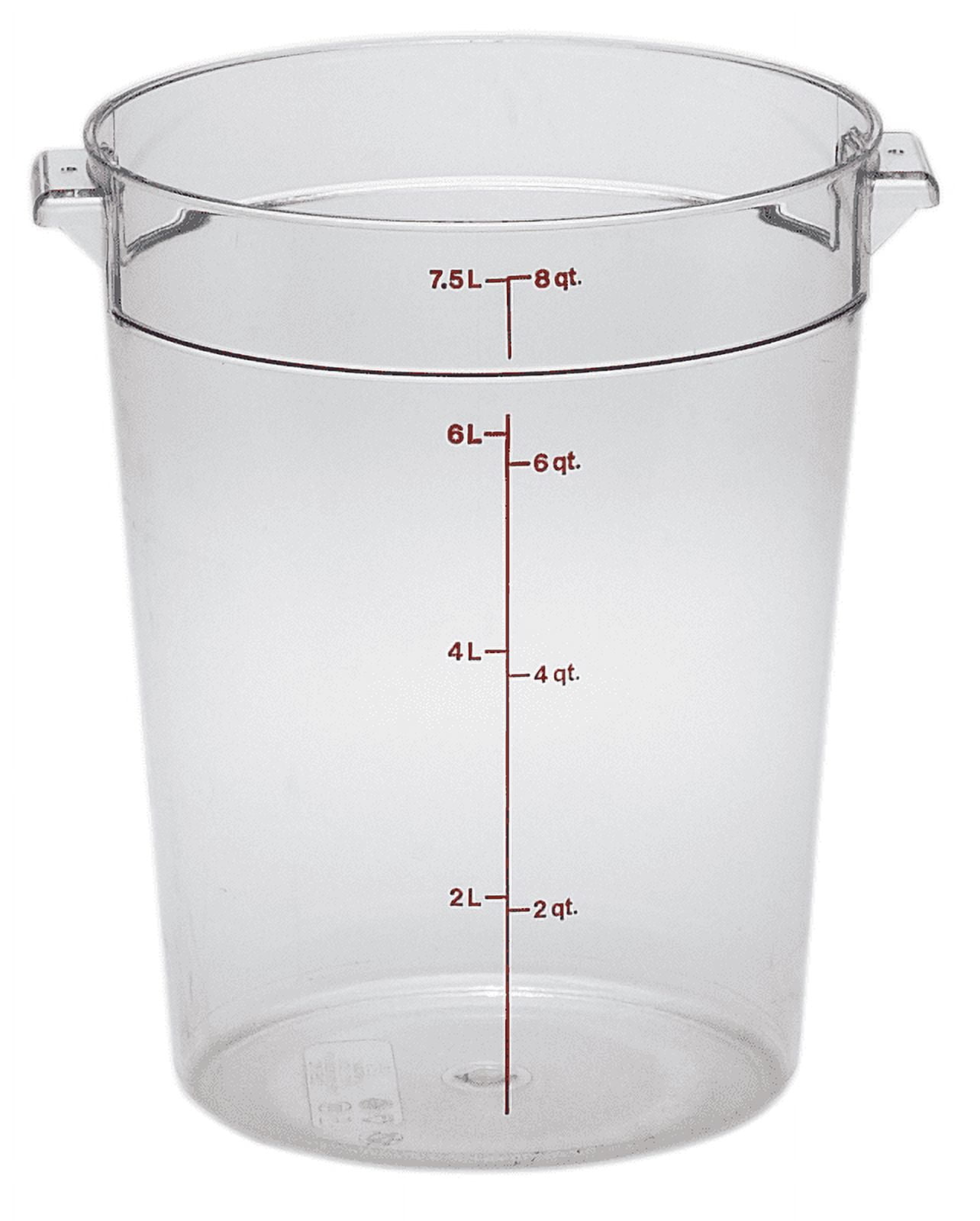 Cambro Clear Round Food Storage Container 8QT - Walmart.com