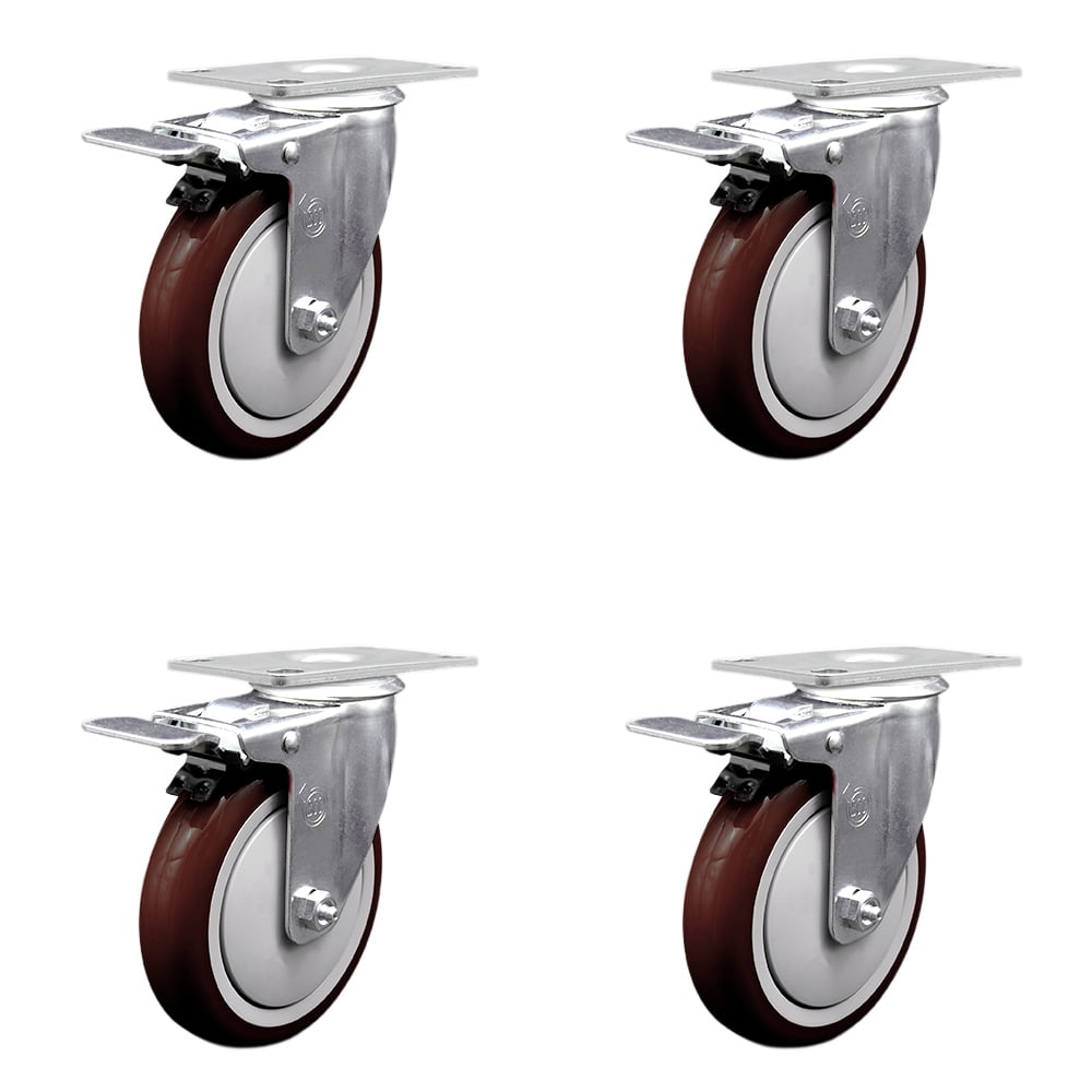 Cambro Dish Caddies Utility Truck Swivel Caster with Brake Replace Set ...