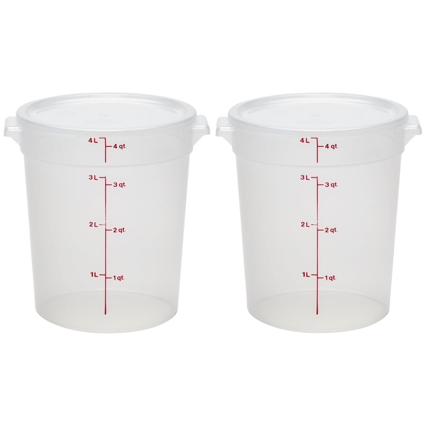 Cambro Food Storage Containers with Lids (BPA-Free) - 4 Quart Food ...