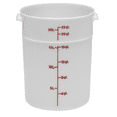 Cambro, Food Storage Container, 22 Qt, White Round - Walmart.com