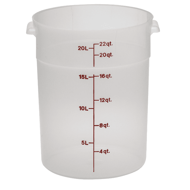 Cambro Translucent 22 qt. Round Food Container - Walmart.com