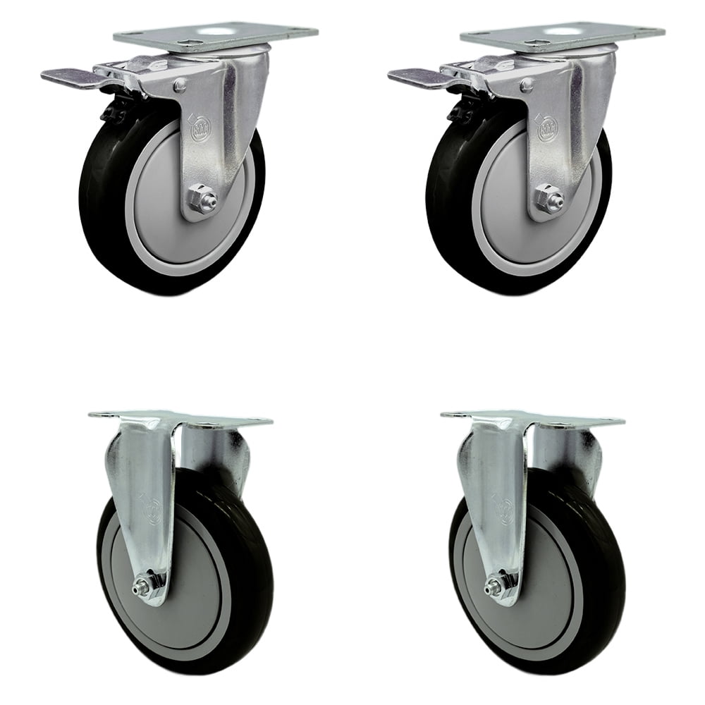 Cambro Ultra Pan Carrier Replacement Caster Set – Includes 2 Swivel ...