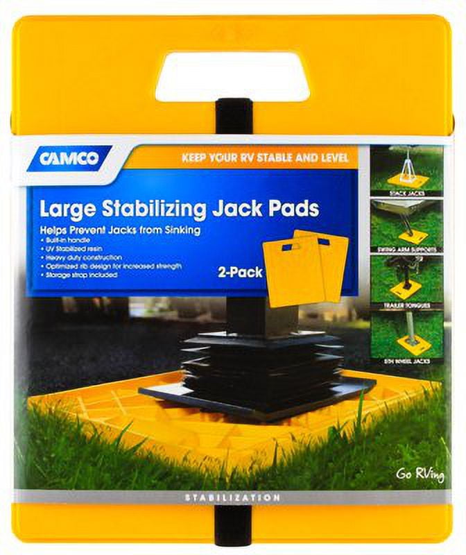 Camco 2 Pack 14" x 11.7" Stabilizer Jack Pad Keep Your RV Stable ...