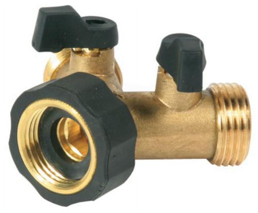 Camco 20123 Brass Y Water Connector Valve, Each - Walmart.com