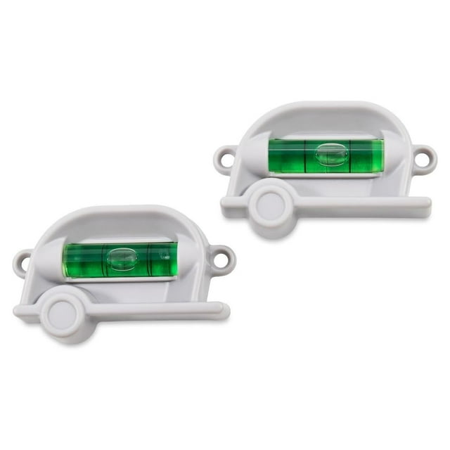 Camco 25520 Retro RV Bubble Level, Screw or Tape Mountable, White (2 ...