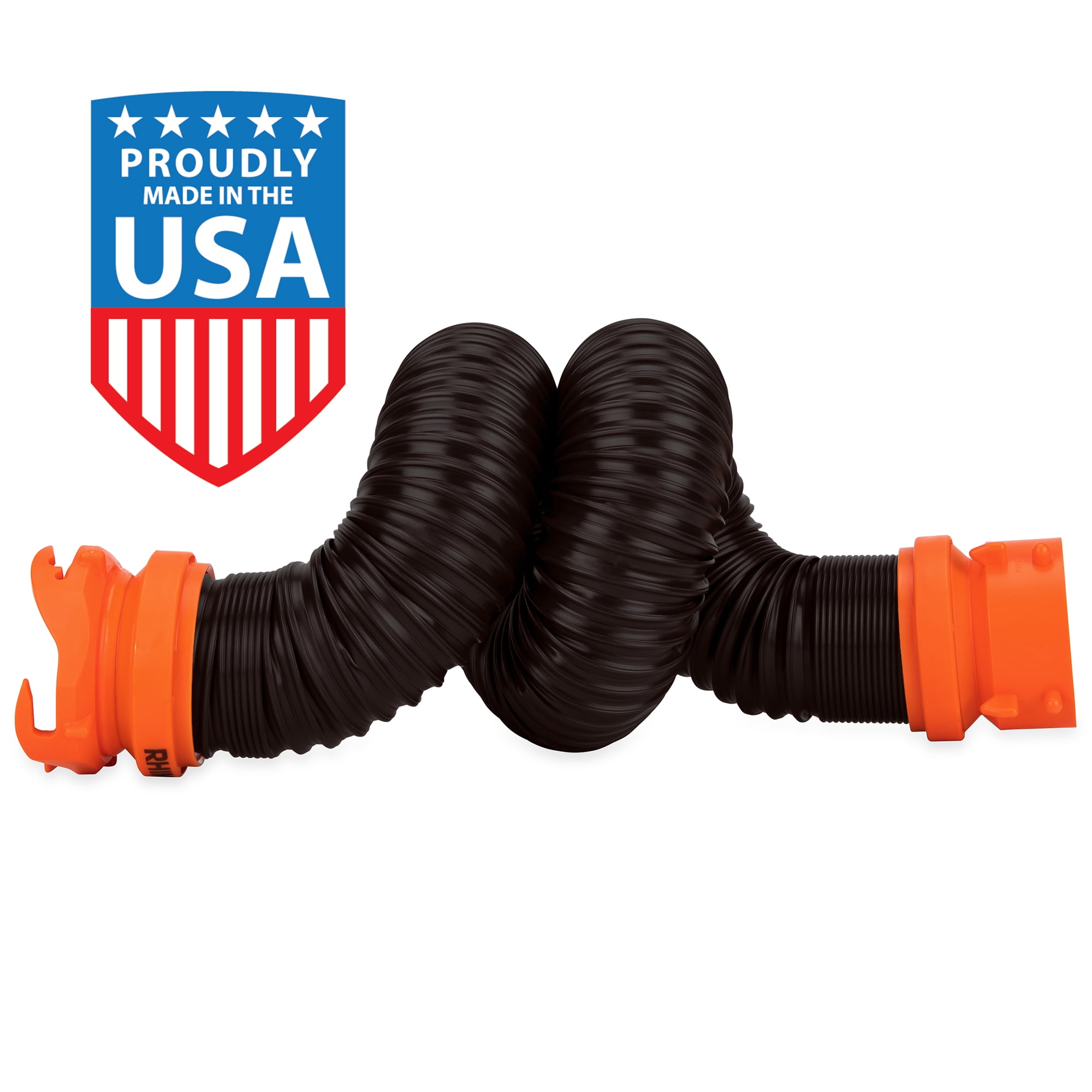 Camco Rhinoflex 5ft RV Sewer Hose Extension Kit with Swivel Fitting ...