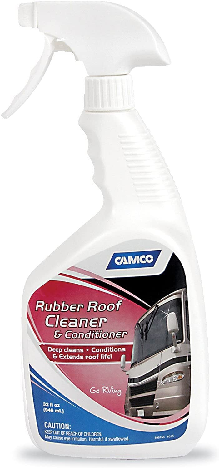 Camco Rubber Roof Cleaner and Conditioner - For RV, Camper or Trailer ...