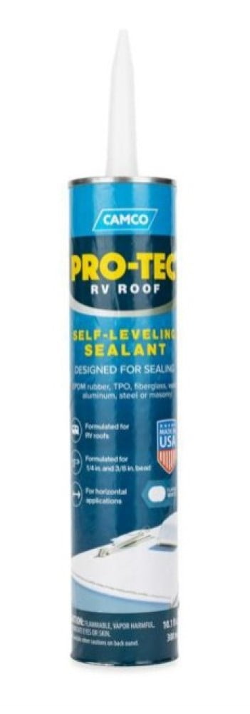 Camco 41464 Pro-Tec Self-Leveling RV Roof Sealant White 10.1 oz ...