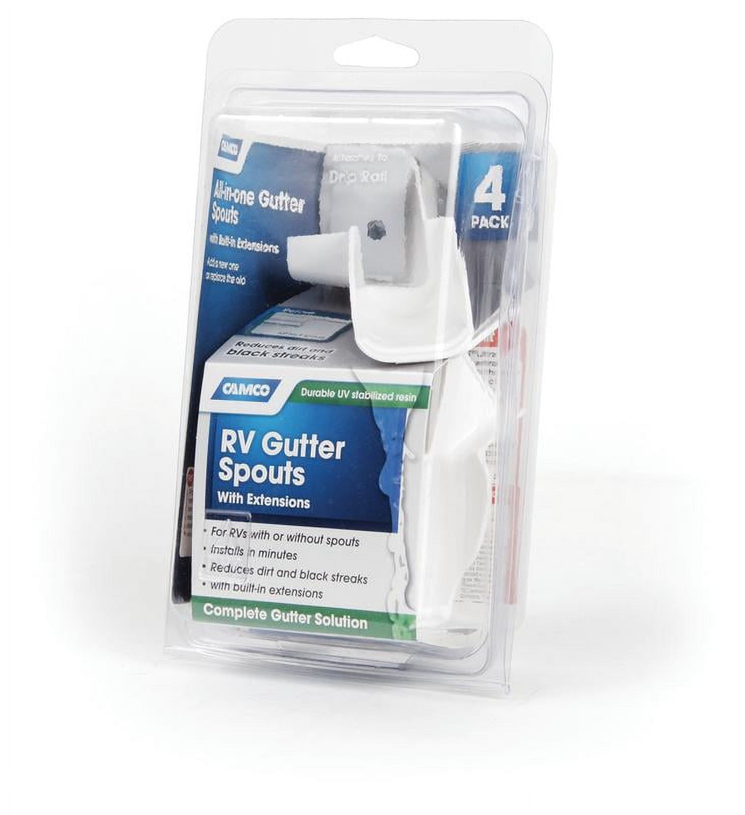 Camco 42134 - White Gutter Spouts with Extension - Walmart.com