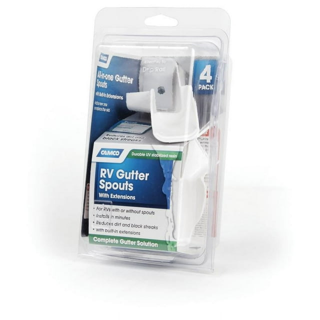 Camco 42134 - White Gutter Spouts with Extension - Walmart.com