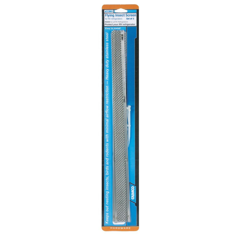 Camco 42148 FLYING INSECT SCREEN-RS500, REFRIGERATOR, 3PK BAGGED / EA ...