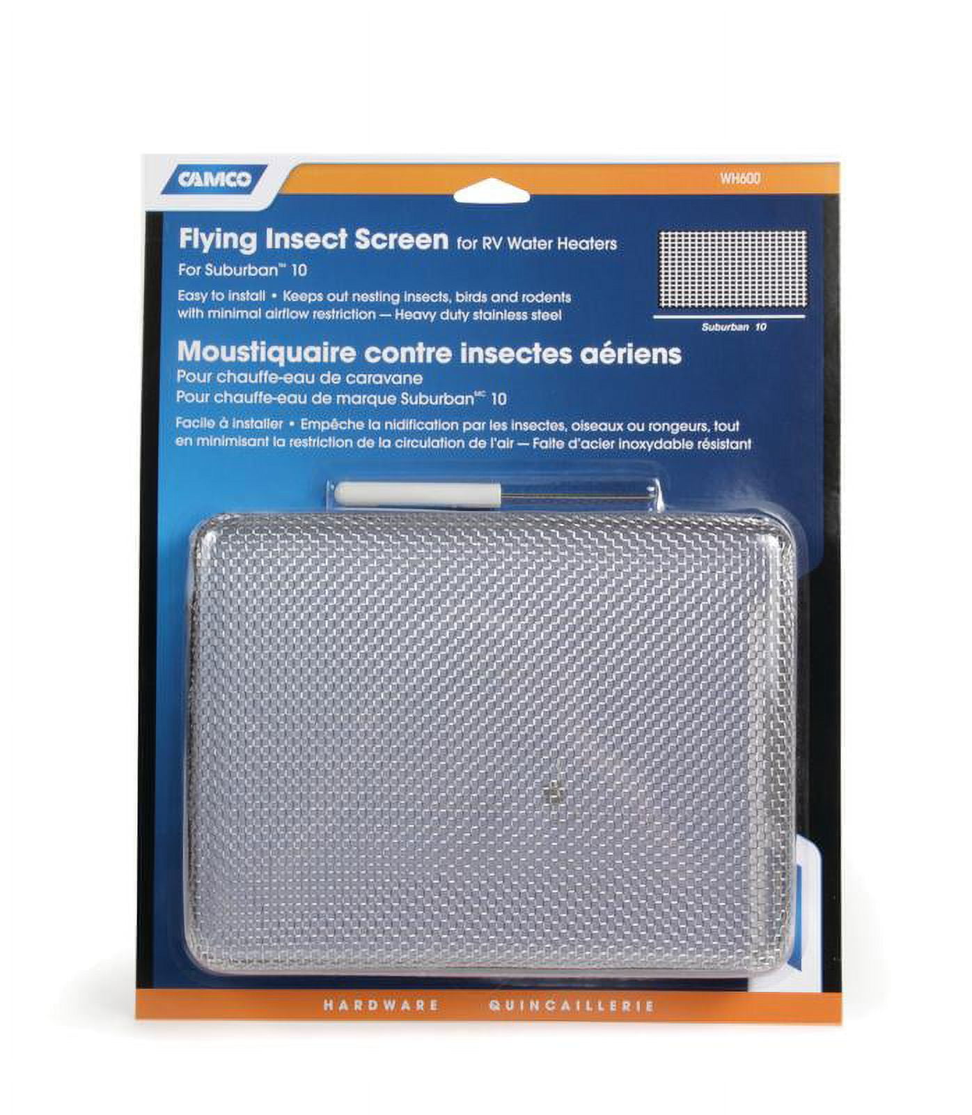 Camco 42156 Flying Insect Screen for RV Water Heater - Fits Suburban 10 ...