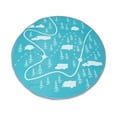 Camco 42834 LIBATC Outdoor Mat - 6' Round, RV Map Print - Walmart.com