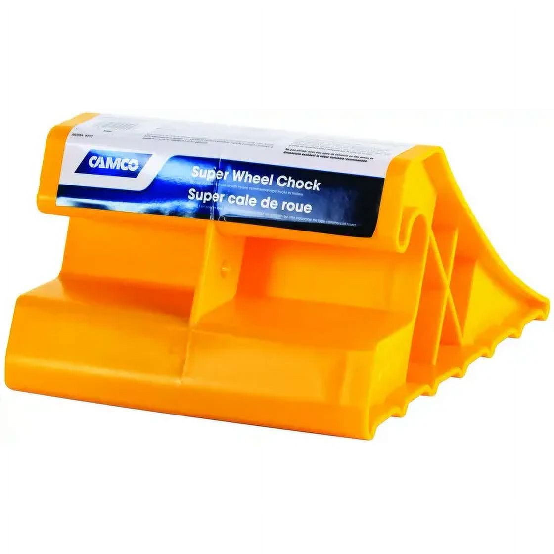 Camco 44492 Wheel Stop Chock Yellow Plastic for: Tires up to 29 inches ...