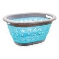 Camco 51902 Collapsible Utility Basket - Small, Gray/Teal - Walmart.com