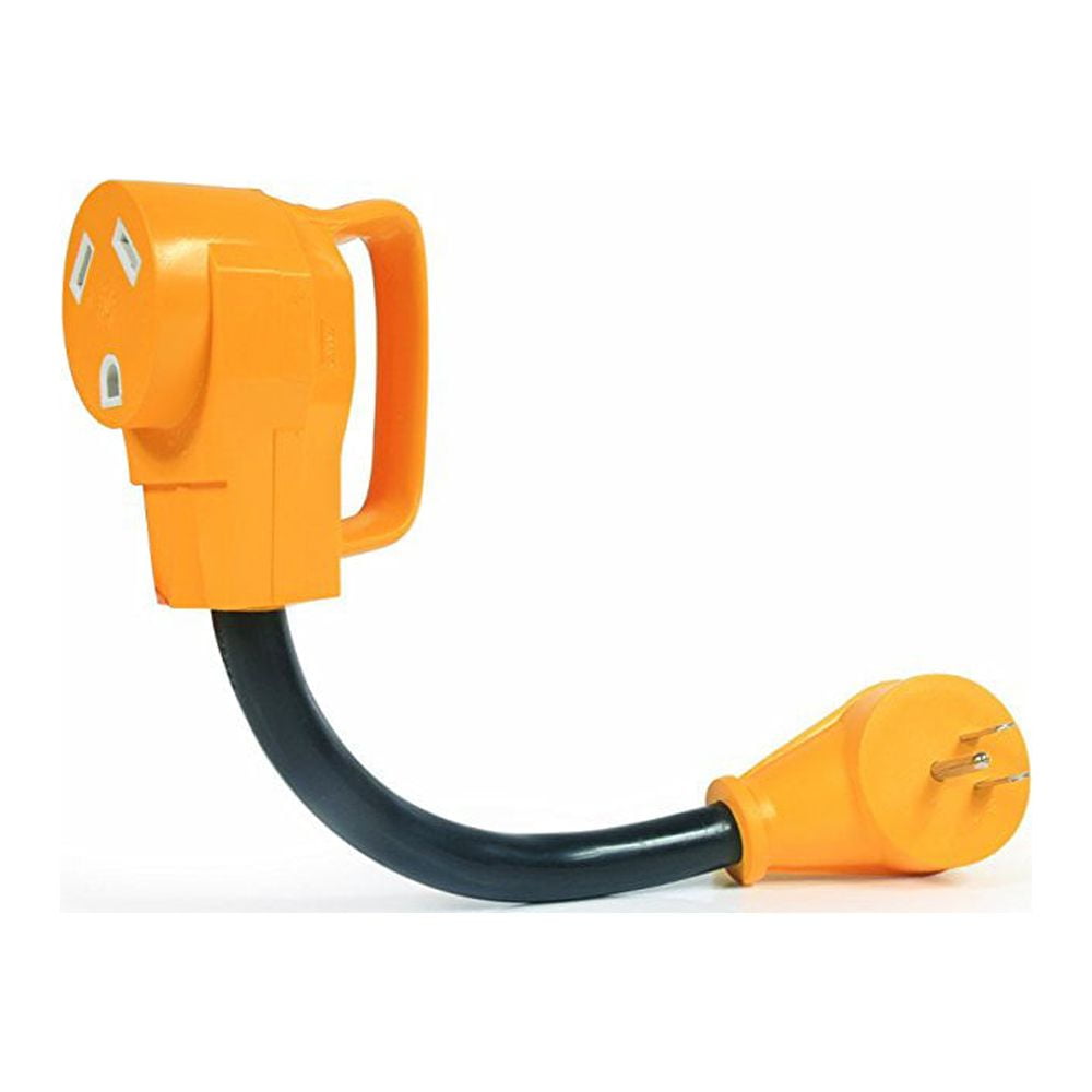 Camco 55165 15M/30F 12 PowerGrip Dogbone Electrical Adapter with Handle ...