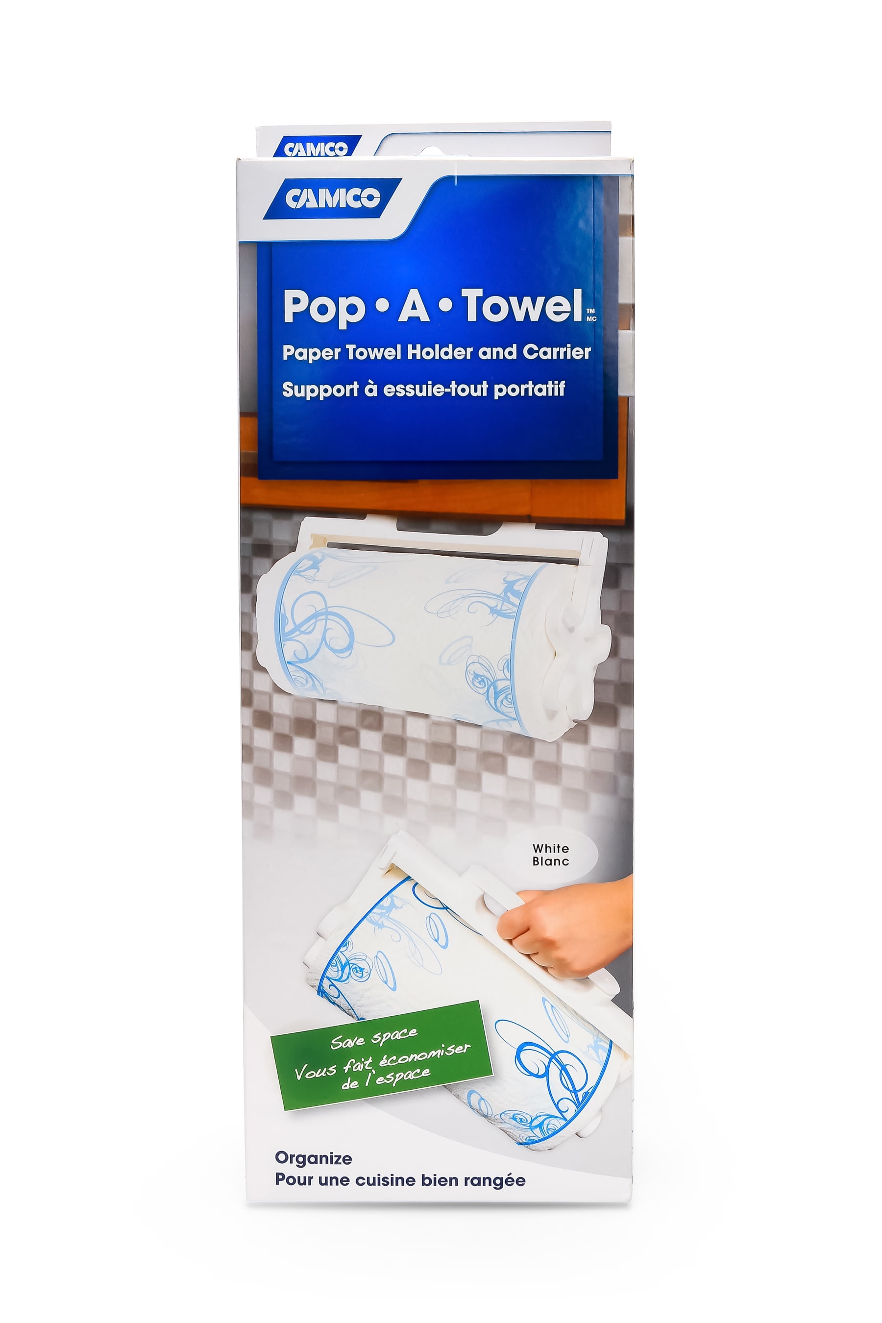 Camco 57111 Pop-A-Towel - Mountable/Portable Paper Towel Holder ...