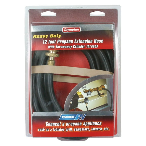 Camco 59043 - 144" LP Gas Extension Hose with Plastic Clamshell ...