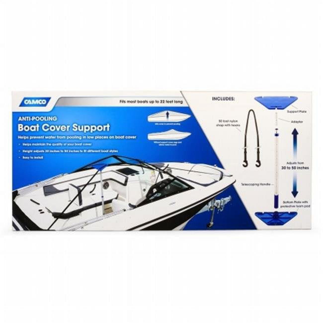 Camco Adjustable Boat Cover Support Kit - Walmart.com