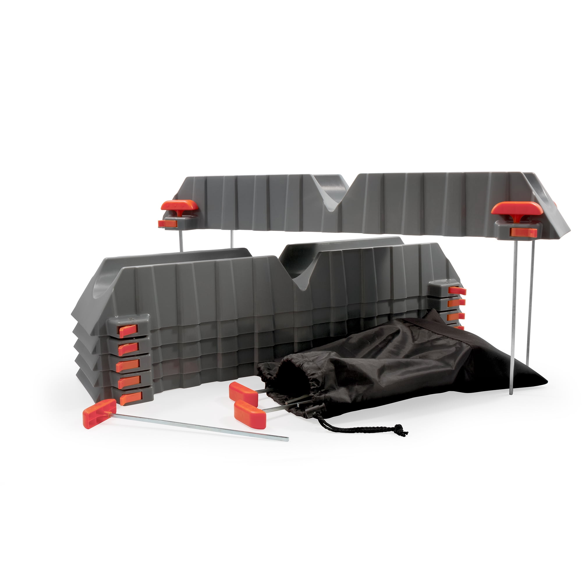 Camco RV Sewer Hose Support Kit, 6 Troughs, Adjustable Stackable ...