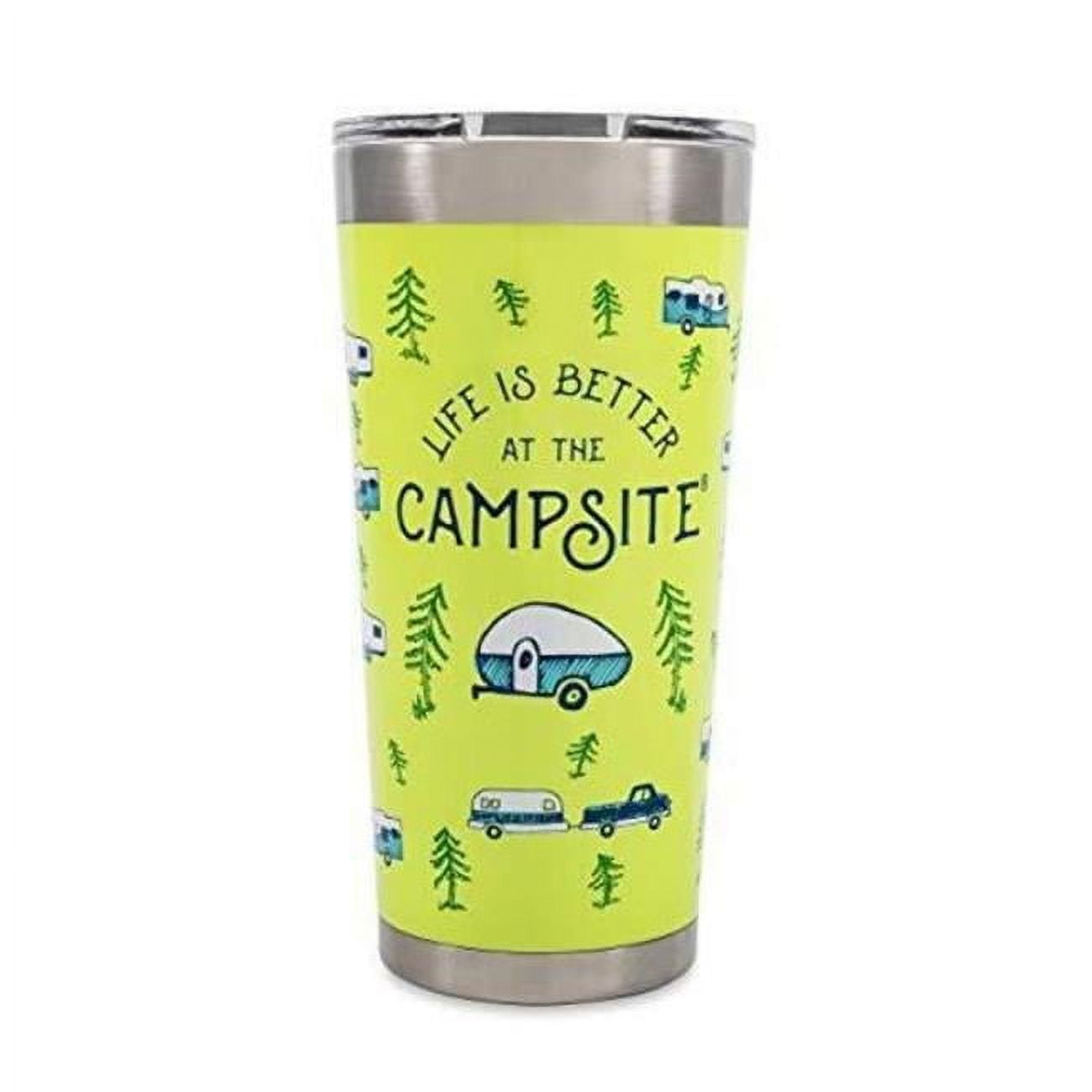 Camco CMC53321 20 oz Libatc Sketch Pattern Wrapped Tumbler, Green ...