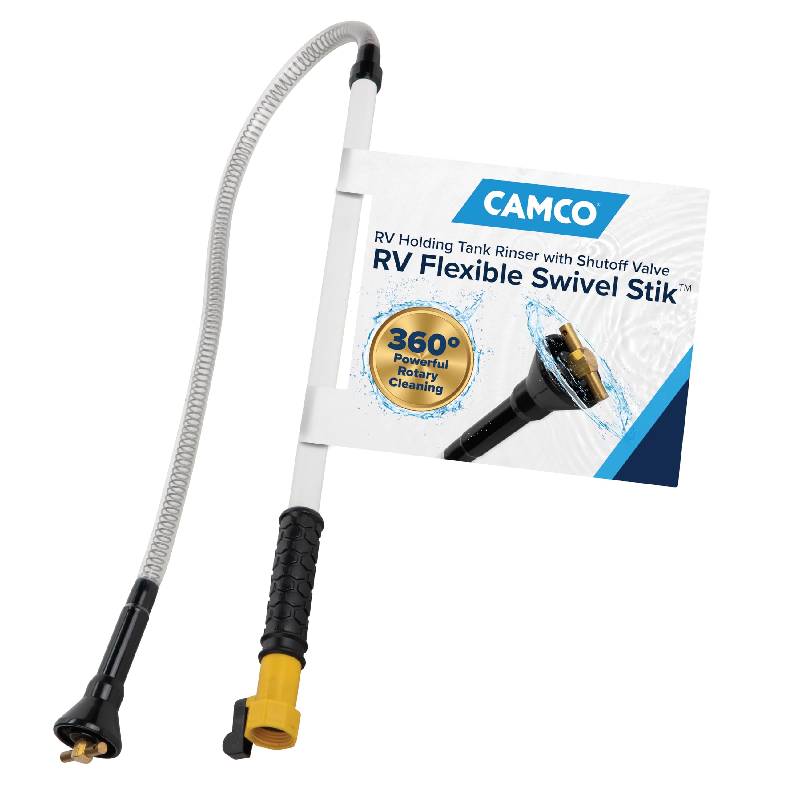 Camco Camper/RV Holding Tank Swivel Stik Rinser - Features Powerful ...