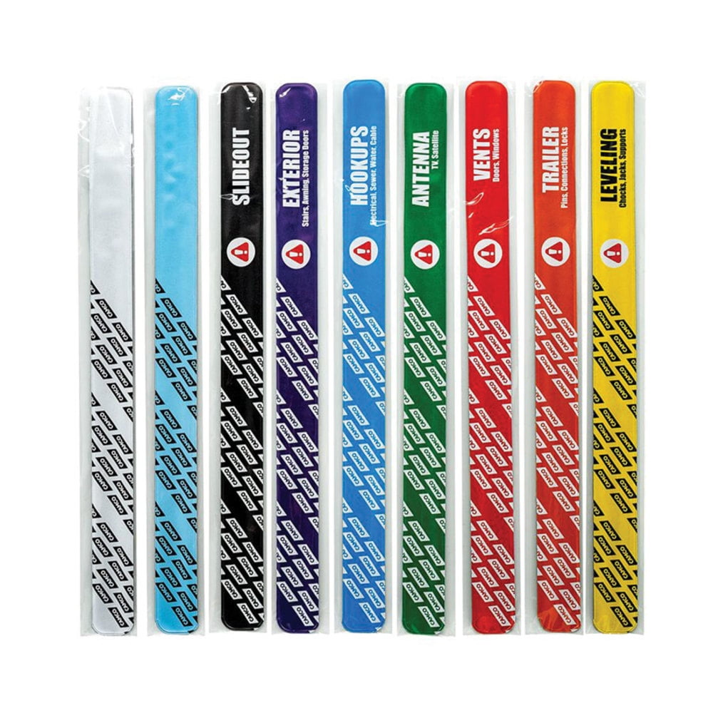 Camco Camper/RV Steering Wheel Check Bands | Features 7 Pre-Labeled and ...