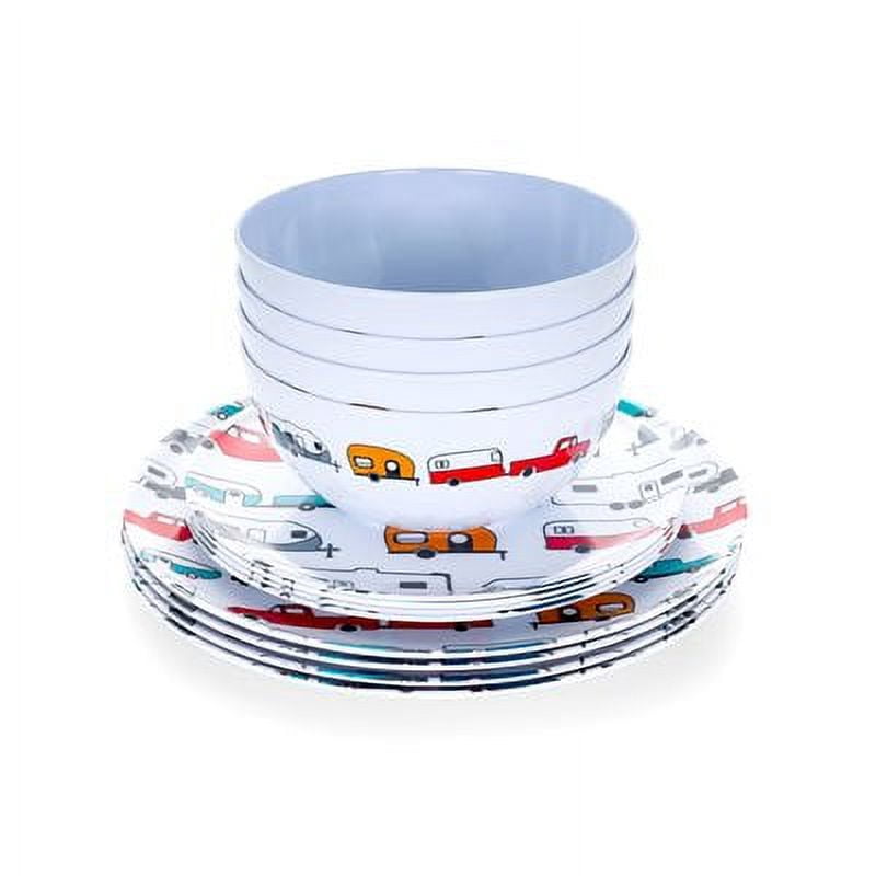 Camco Life Is Better at the Campsite Camper/RV 12-Piece Dishware Set ...