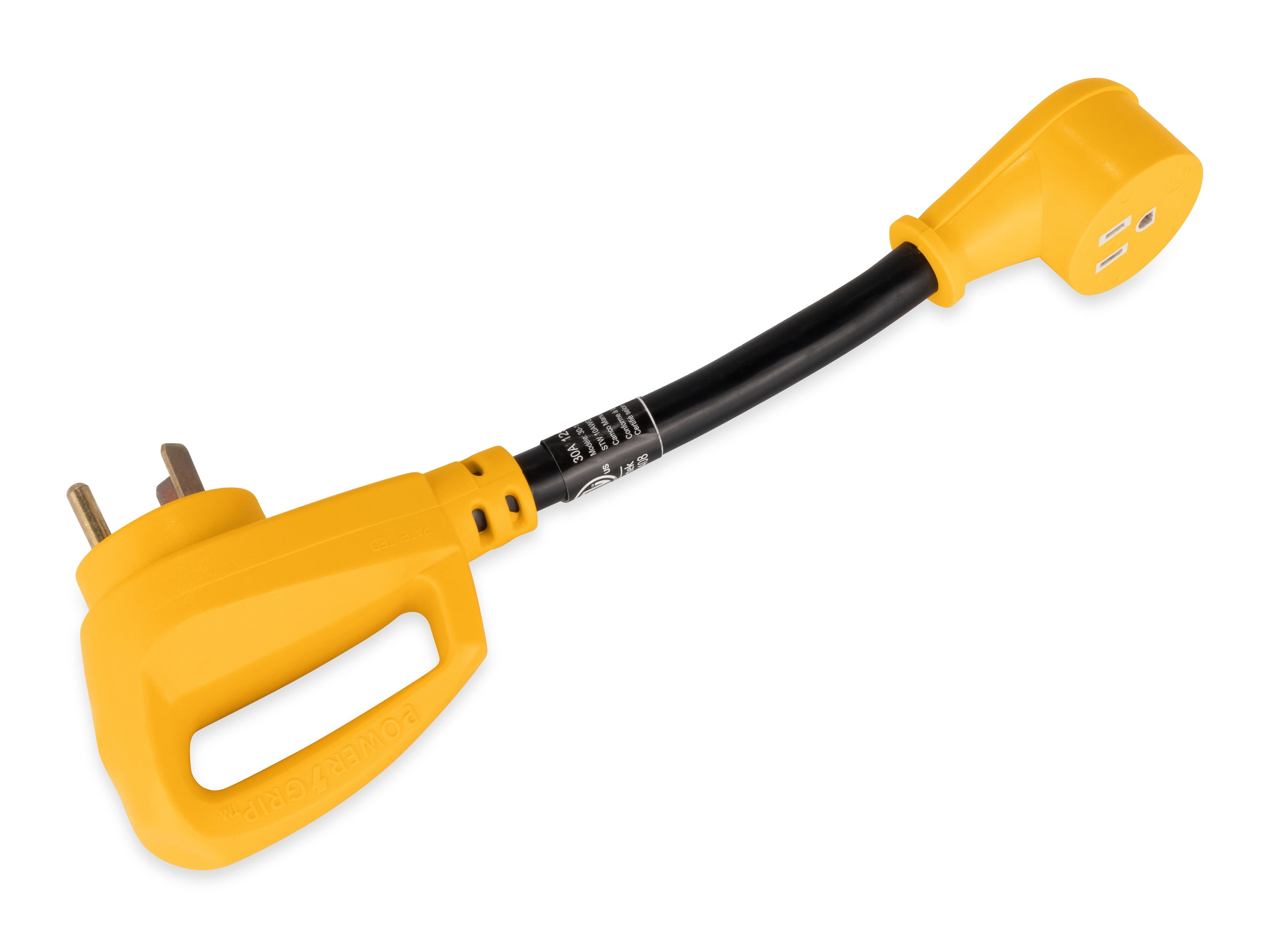 Camco PowerGrip Camper/RV Dogbone Electrical Adapter 125V/1875W ...