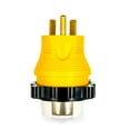 Camco PowerGrip Camper/RV Locking Adapter | 30-Amp to 50-Amp, 50-Amp ...