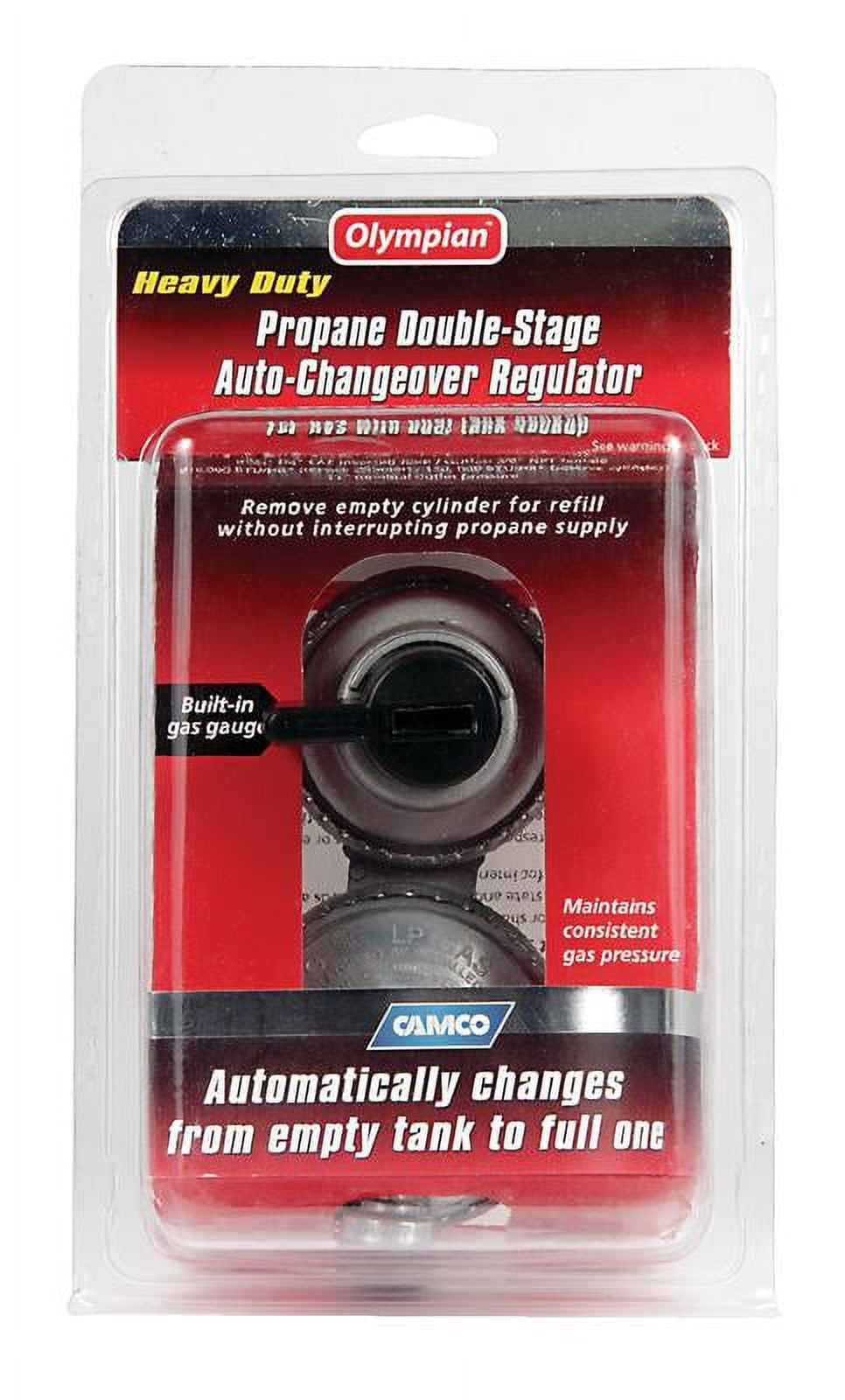 Camco Propane Double-Stage Auto-Changeover Regulator- For RVs with Dual ...