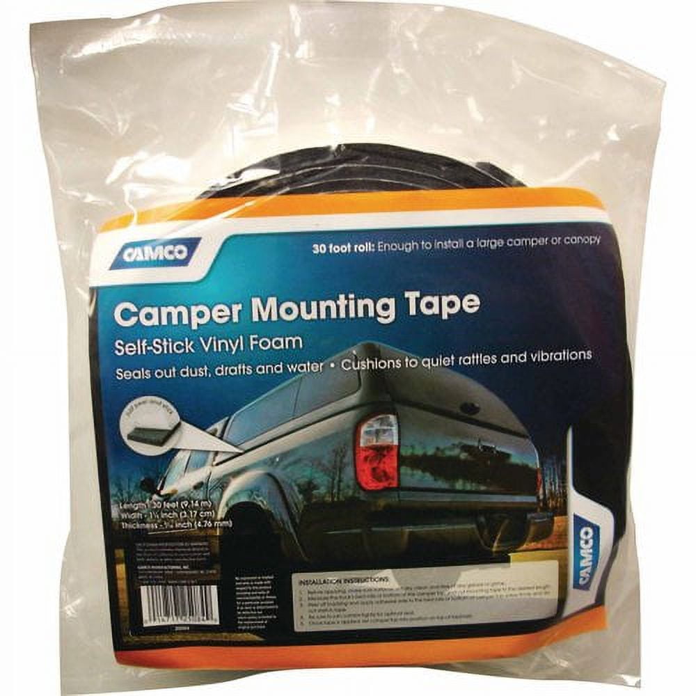Camco RV/Camper Mounting Tape | Color: Black and White (25084 ...