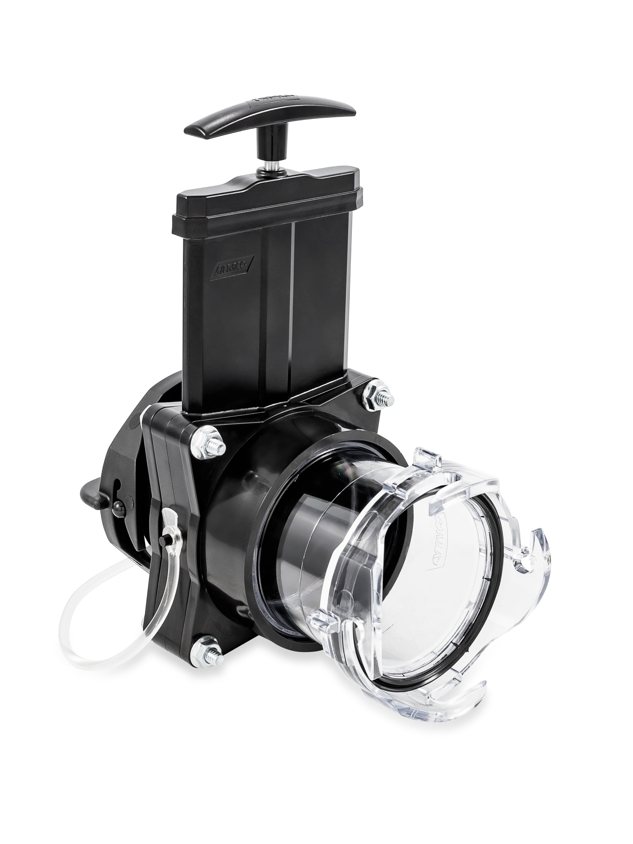 Camco RV Gate Valve, Built-in 3-1/2" Clear Adapter, Quick Fix for Leaky ...