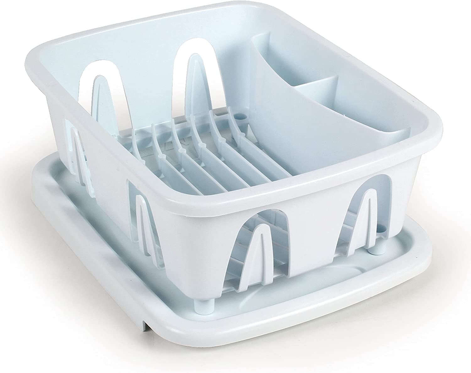 Camco RV Mini Dish Drainer & Tray - Features a Sloped Drain Tray Design ...