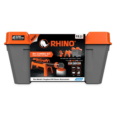 Camco Rhino RV Sewer Hose Elbow with Drain Lock Adapter for Camping, 1 ...