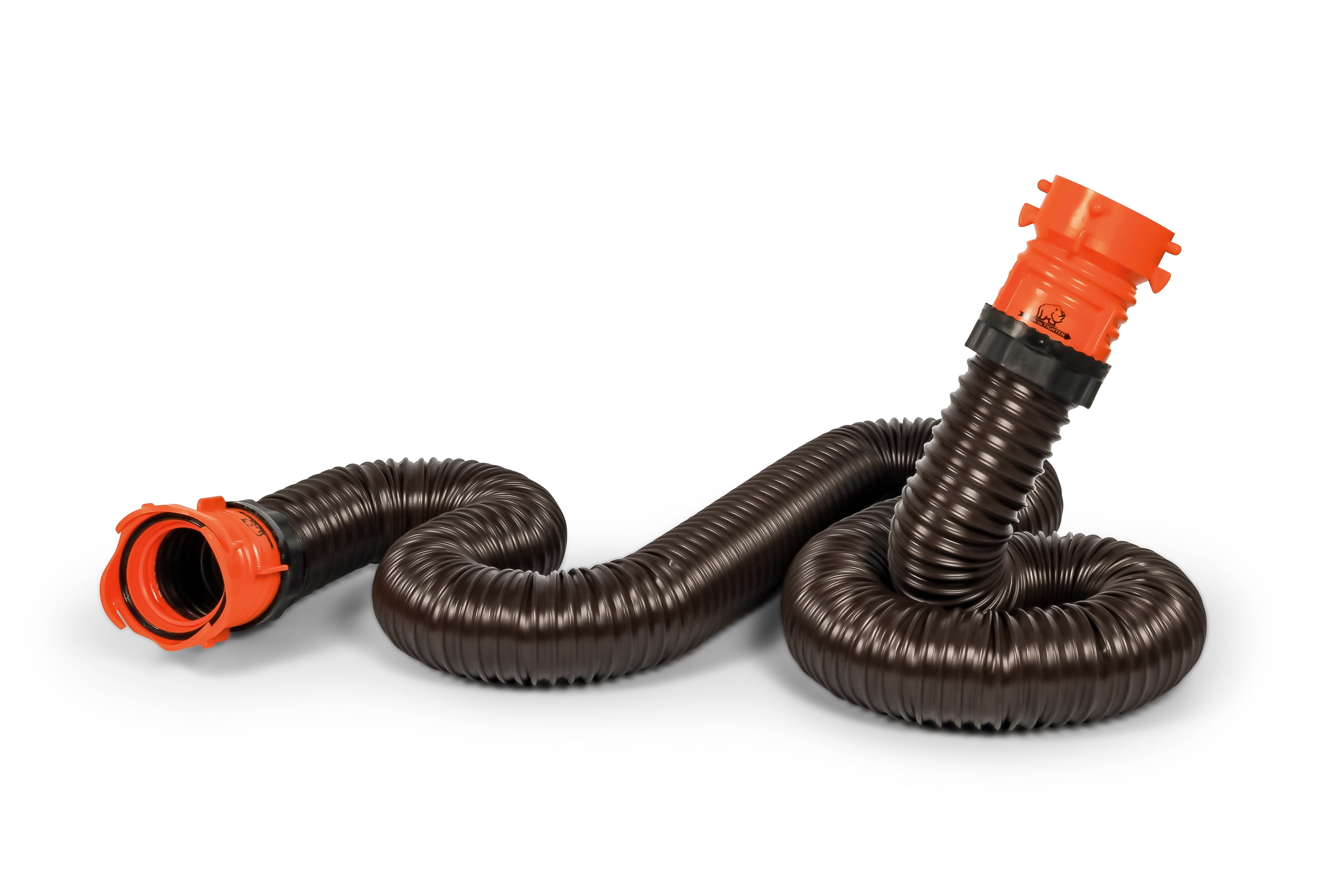 Camco Rhinoflex 10ft RV Sewer Hose Extension Kit with Swivel Fittings ...