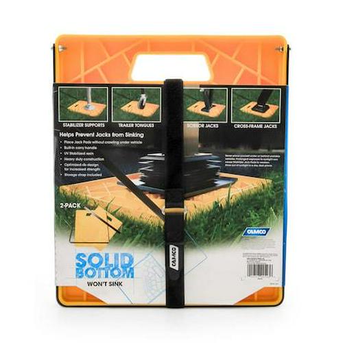 Camco STABILIZER JACK PAD, LARGE (14.4INX12.0INPAD), W/HANDLE, 2 PK ...