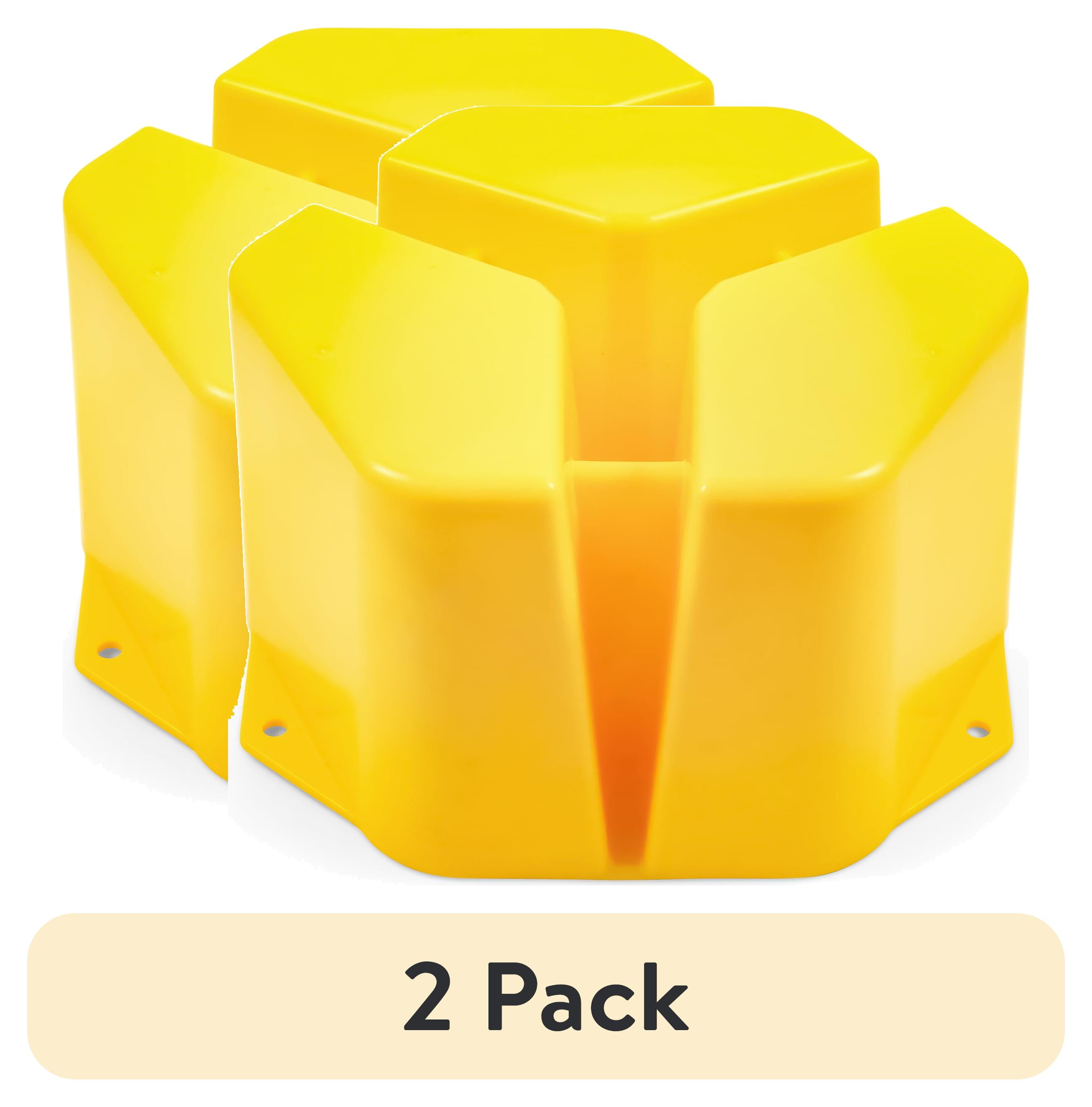 (2 pack) Camco Stabilizer Jack Support - 7-inches of Lift - Yellow, UV ...