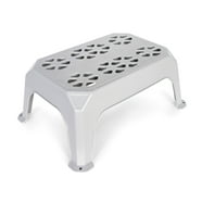 Rubbermaid Plastic Gray Step Stool with Rubber Top, Skid-Resistant ...